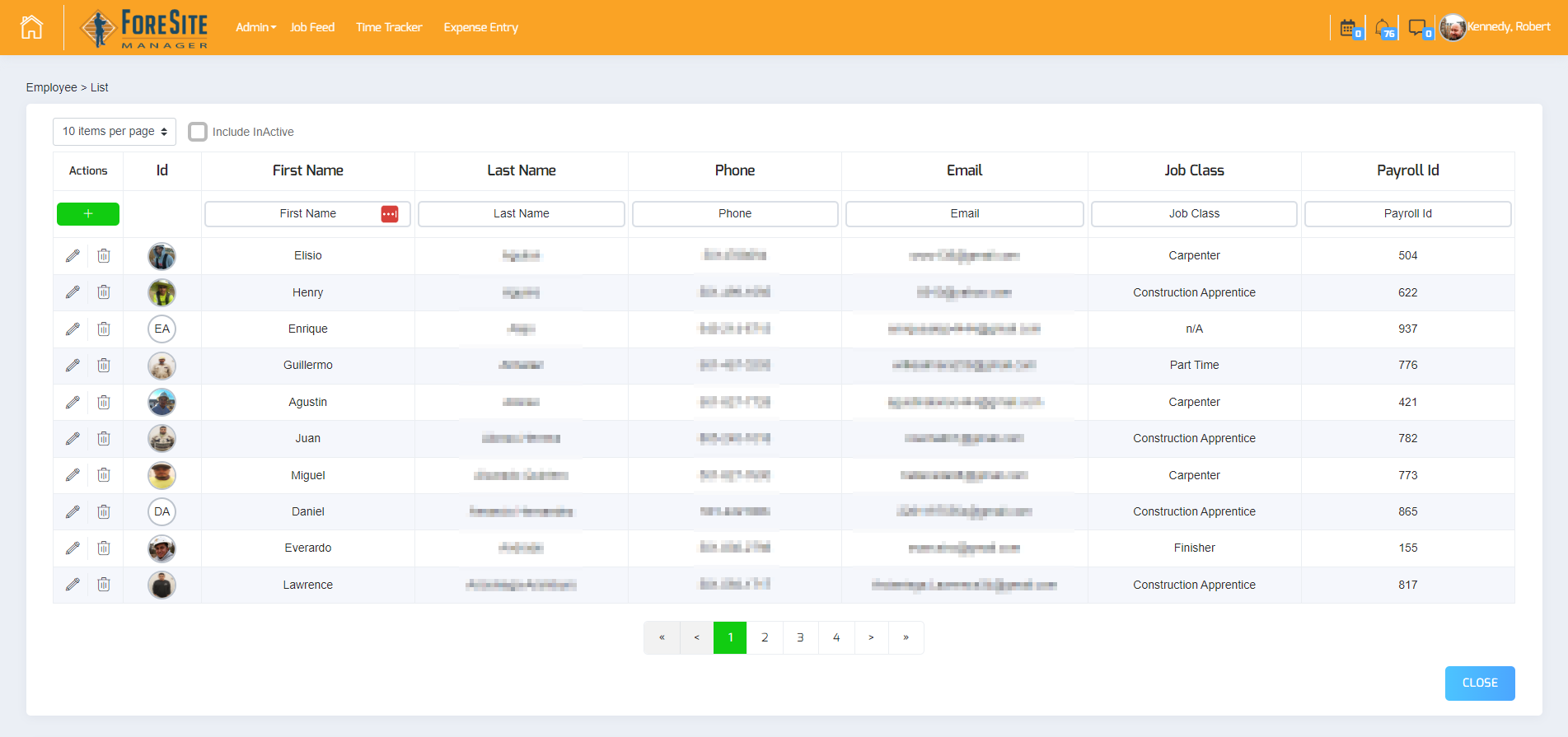 Creating an Employee - ForeSite Manager