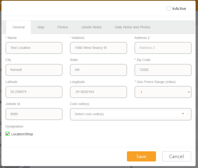 Creating a Jobsite - ForeSite Manager